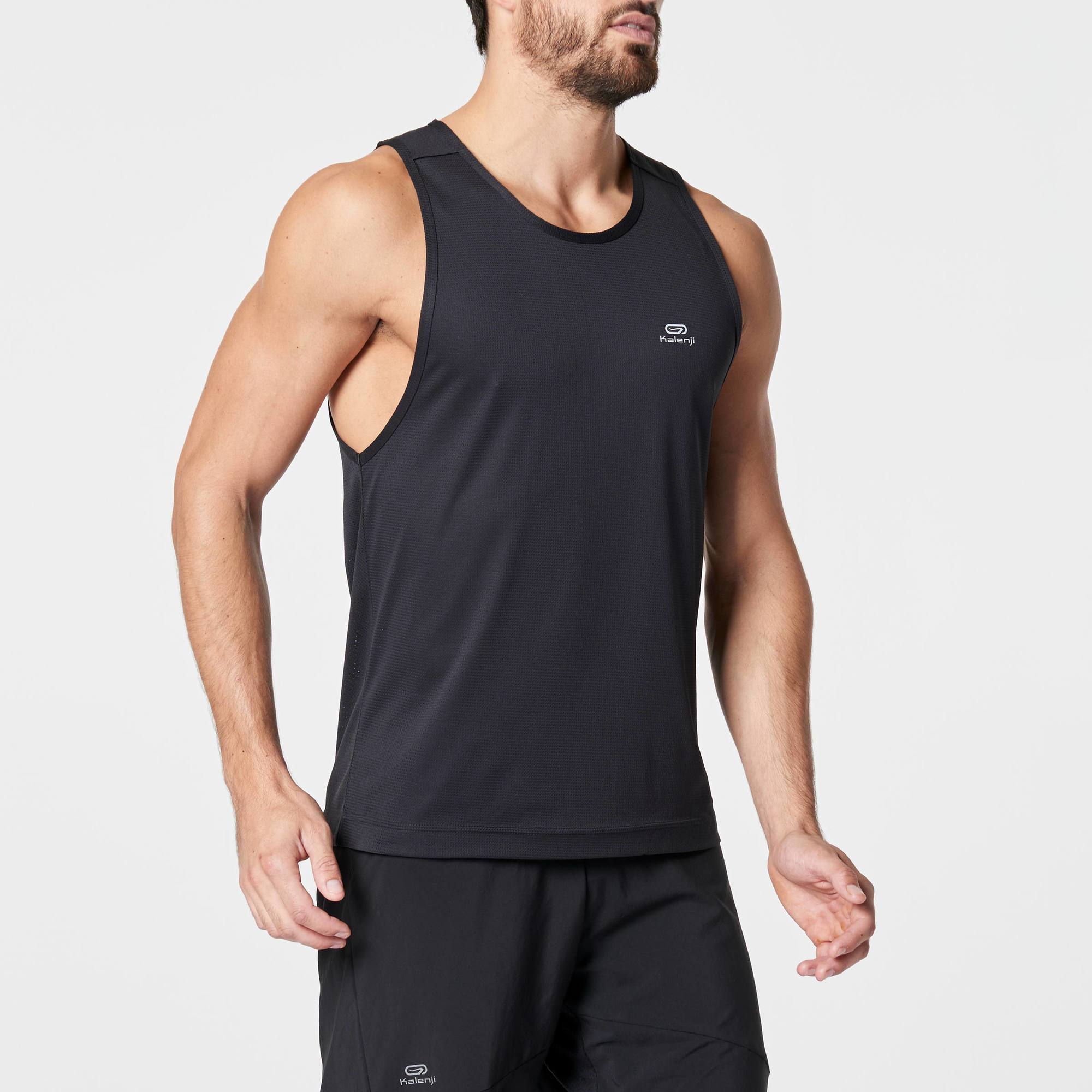 DÉBARDEUR RUNNING HOMME RUN DRY NOIR - Clubs & Collectivités ...